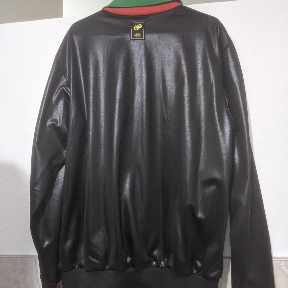 Rare Adidas Chile 62 Black Shiny Rasta Jacket - Gem